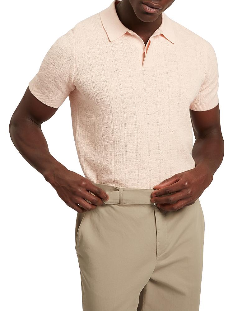 TED BAKER LONDON edgard mixed stitch polo shirt